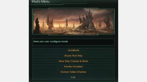 !Mod Menu Stellaris - Stellaris mod